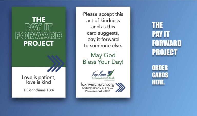 Pay it Forward - Fox River Congregational Church